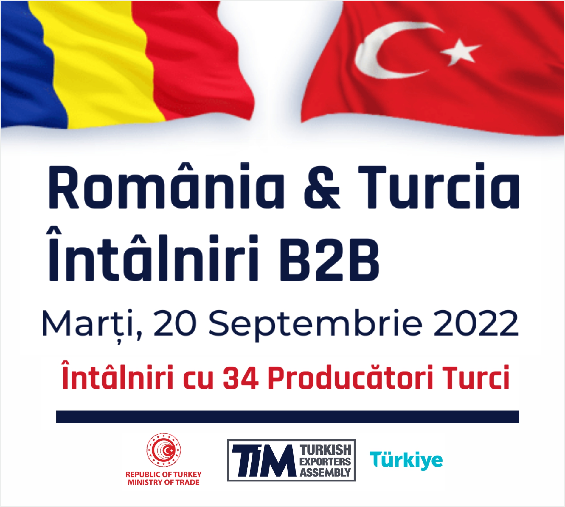 Întâlniri B2B - România & Turcia - Camera de Comerț și Industrie Brașov